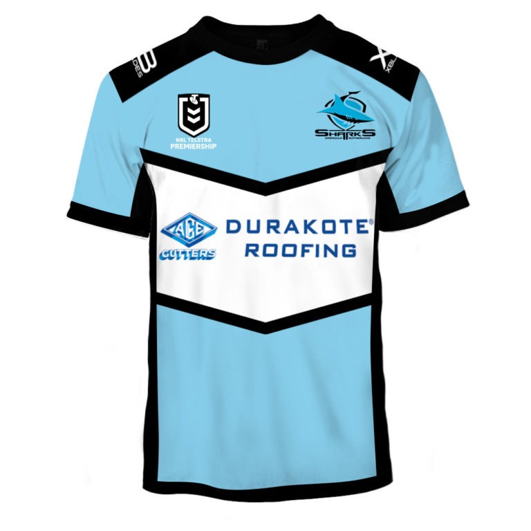 Personalise NRL Cronulla-Sutherland Sharks 2022 Home Jersey Stainless ...