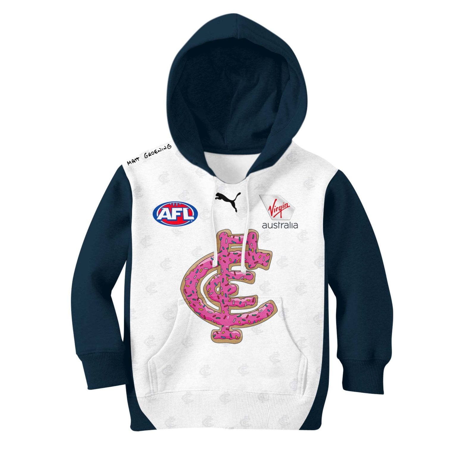 Personalize AFL Adelaide Crows The Simpsons Guernsey Jumper Hoodie KID ...