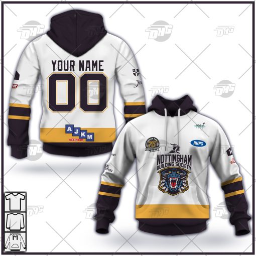 Personalized EIHL Nottingham Panthers 2021/22 Black Jersey ...