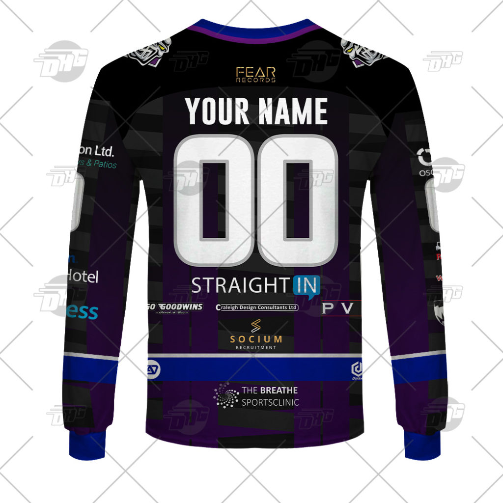 Personalized EIHL Manchester Storm 2021/22 Home Jersey ...