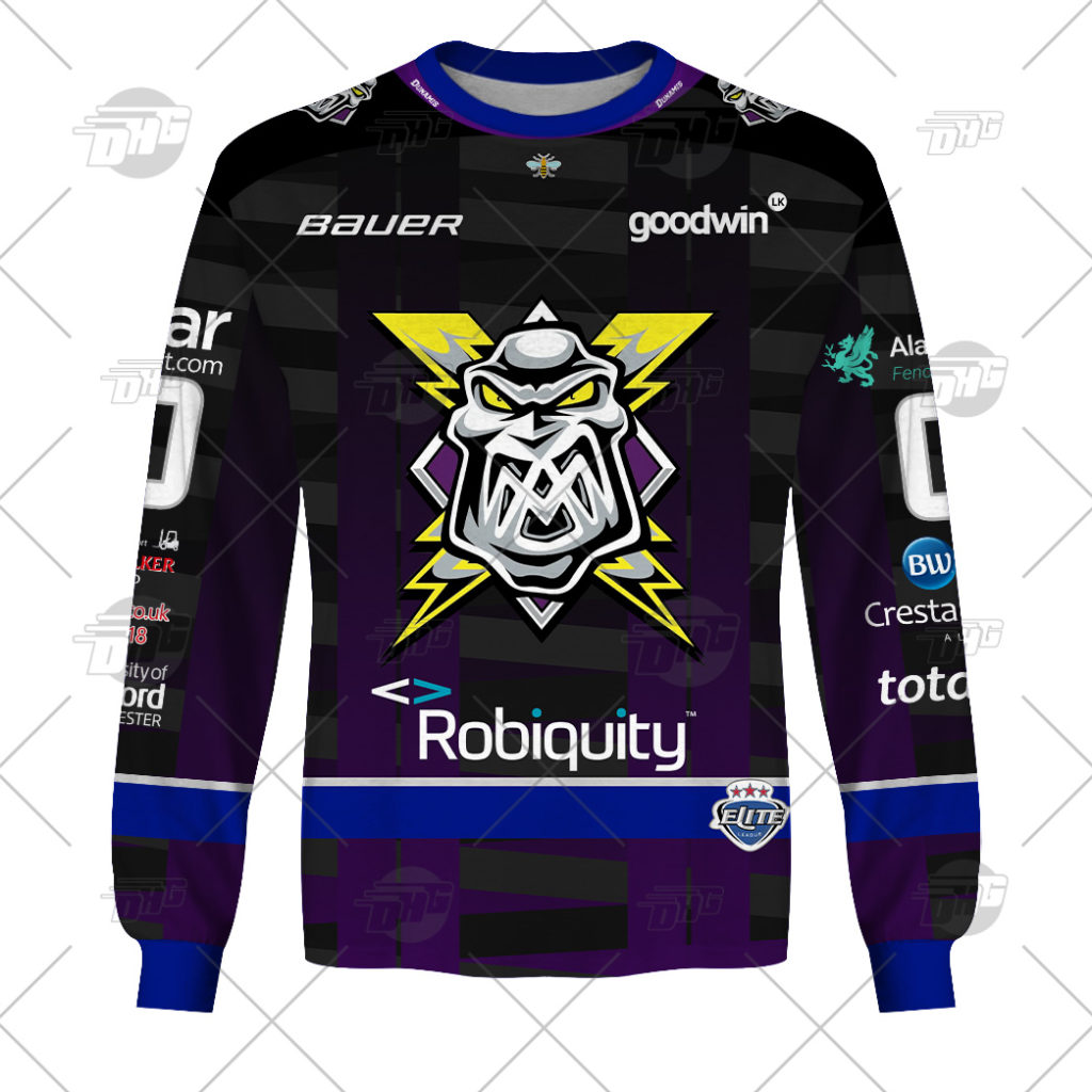 Personalized EIHL Manchester Storm 2021/22 Home Jersey ...