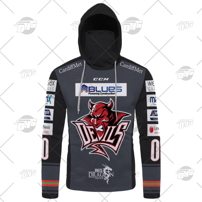 Personalized EIHL Cardiff Devils 2021/22 Dark Grey Jersey ...