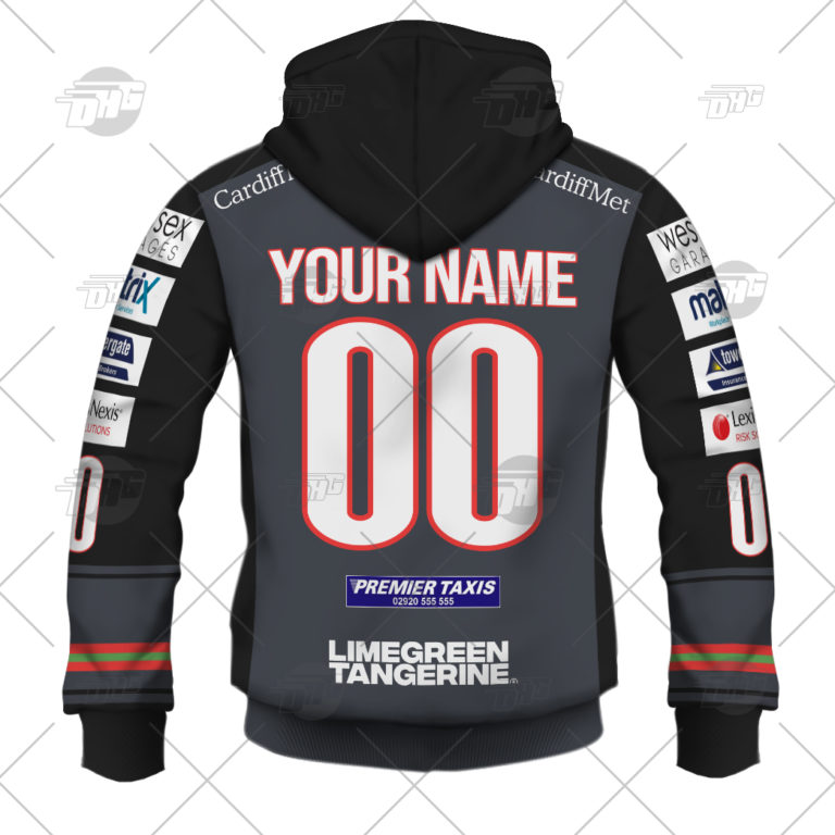 Personalized EIHL Cardiff Devils 2021/22 Dark Grey Jersey ...