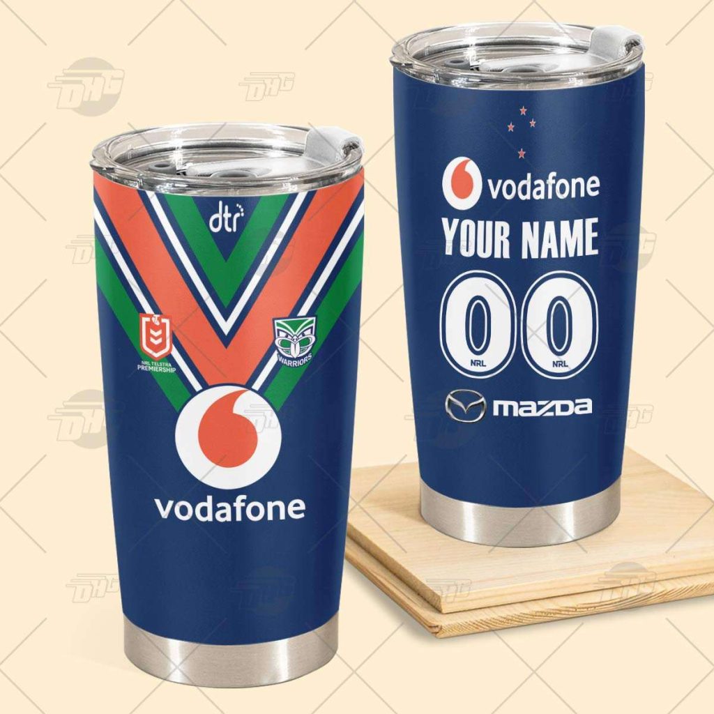 Personalise NRL New Zealand Warriors 2022 Home Jersey Stainless Steel ...