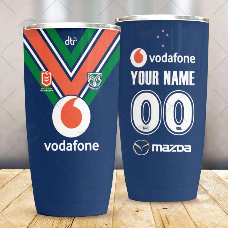 Personalise NRL New Zealand Warriors 2022 Home Jersey Stainless Steel ...