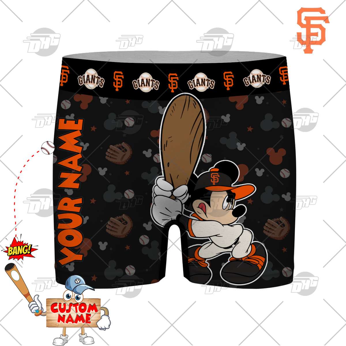 MLB Mickey Mouse Men Boxer - OldSchoolThings - Personalize Your Own New ...
