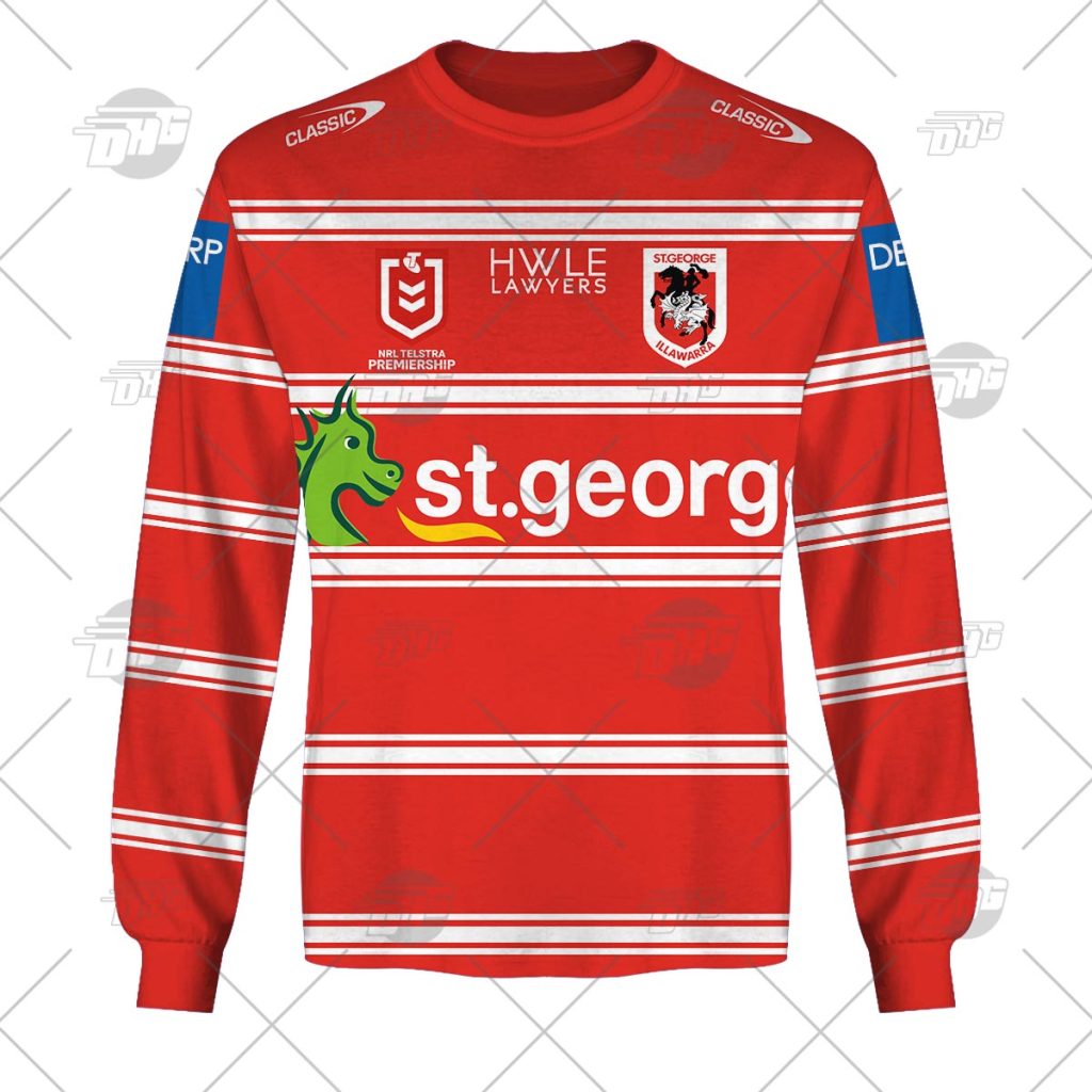 Personalised NRL St George Illawarra Dragons 2023 Away Jersey ...