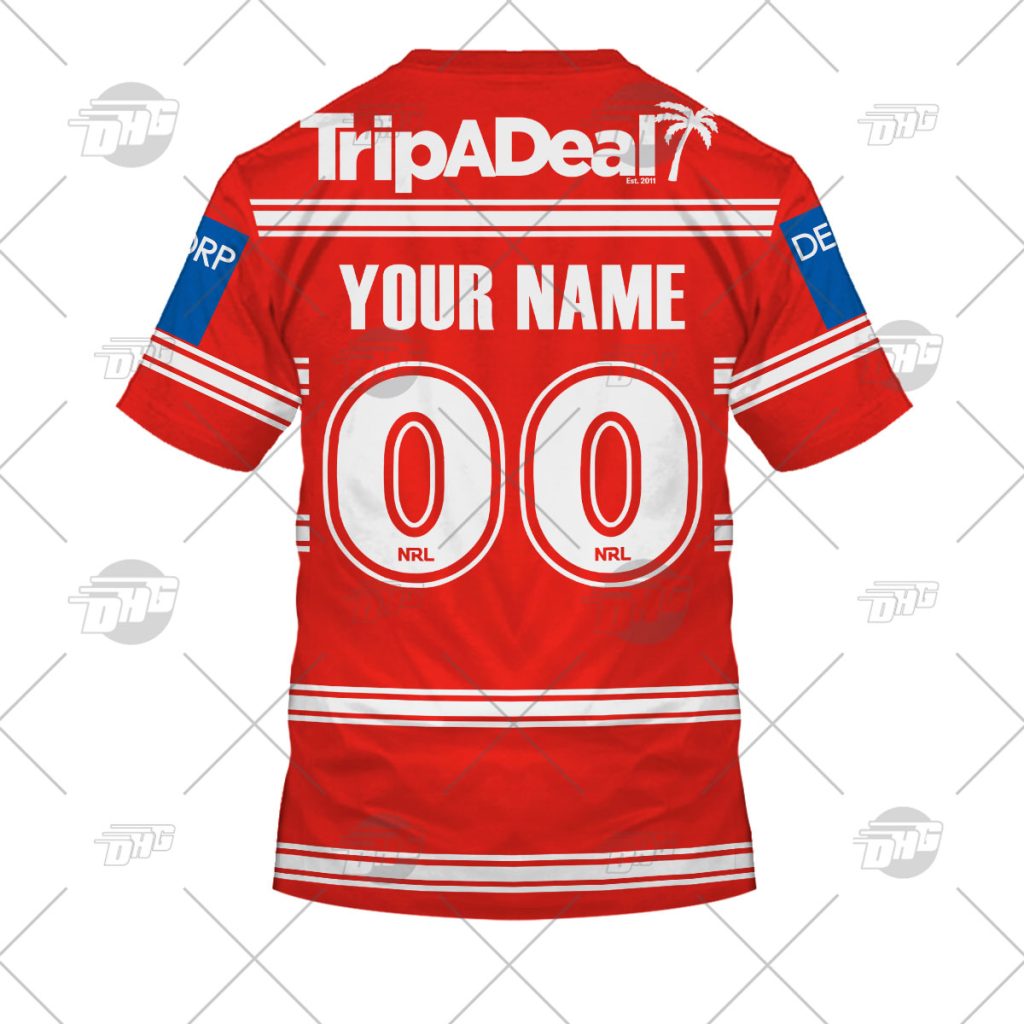 Personalised NRL St George Illawarra Dragons 2023 Away Jersey ...