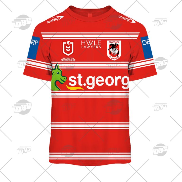 Personalised NRL St George Illawarra Dragons 2023 Away Jersey ...